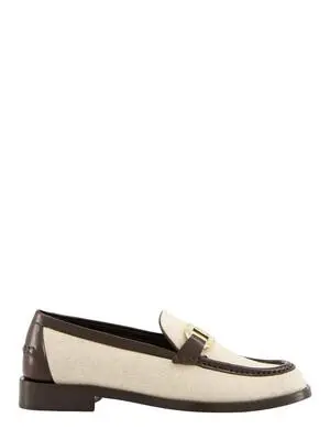 FERRAGAMO Maryan T Leather Loafers Brown
