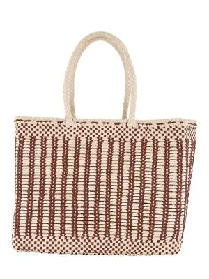 Dragon Diffusion Bali Big Leather Basket Bag Burgundy