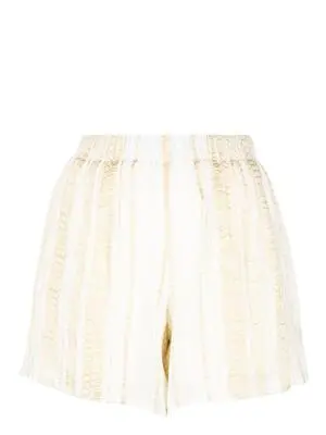 Zeus+dione Paxi Silk Shorts Cream