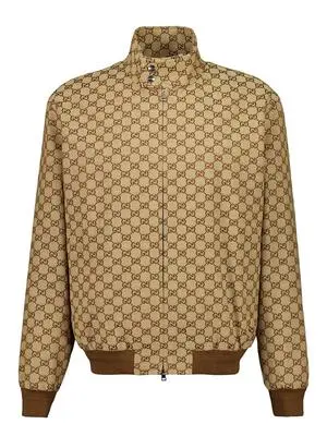 Gucci Gg Canvas Bomber Jacket - Brown
