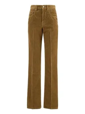 Saint Laurent Clyde Corduroy Pants - Brown