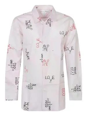 Comme Des Garçons Graphic Shirt - Pink