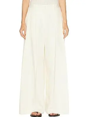 TWP Crosby Wide Leg Pant - Bone