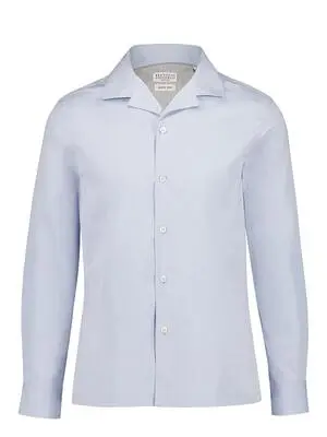 Brunello Cucinelli Light Cotton Shirt - Blue