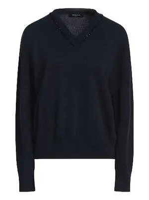 Fabiana Filippi Sweater In Virgin Wool, Silk, And Cashmere - Blue