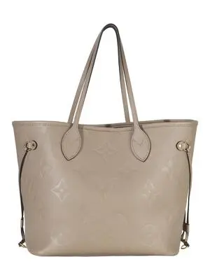 LOUIS VUITTON Giant Monogram Empreinte Neverfull Mm - Gray