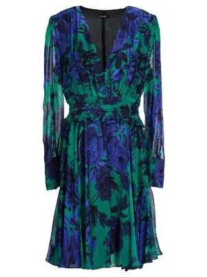 Liu Jo Floral Print Mini Dress - Green