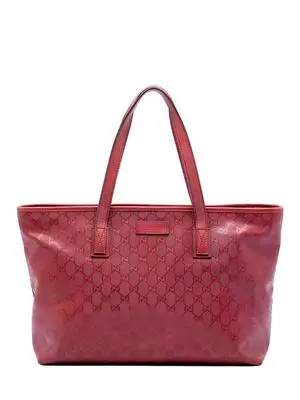 Gucci Gg Imprime Medium Tote - Red