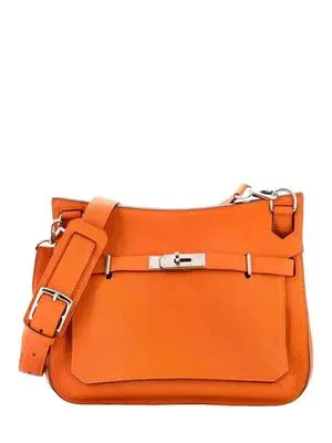 Hermès Jypsiere 28 Clemence Shoulder Bag - Orange