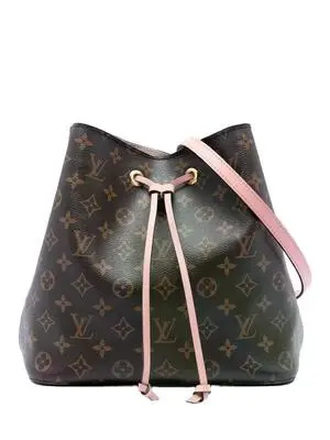 LOUIS VUITTON 2017 Monogram Neonoe Mm Bucket Bag - Brown