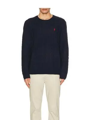 Polo Ralph Lauren Cable-knit Wool-cashmere Sweater - Hunter Navy