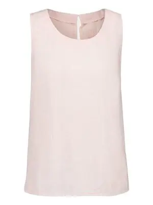 120% Lino Sleeveless Linen Top - Pink