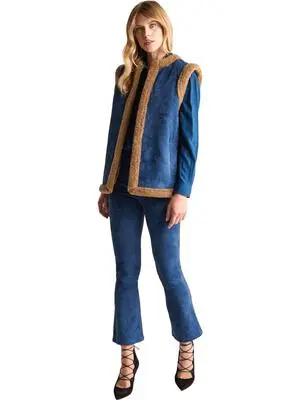 PAULA Odoria Poseidon Shearling Vest - Multicolour