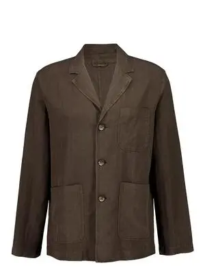 Frescobol Carioca Seawood Lima Linen Blazer - Grey