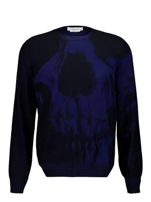 Alexander McQueen Merino Wool Skull Jumper - Multicolour