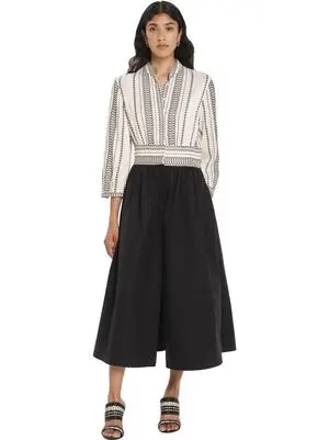 Zeus+dione Halora Shirt Midi Dress - Multicolour