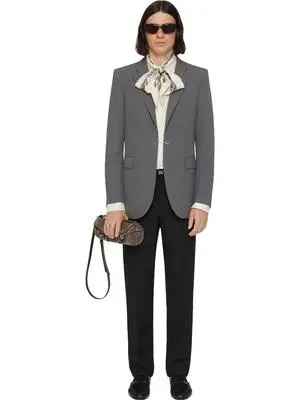 GIVENCHY Slim-Fit Wool Jacket With 2G Clip