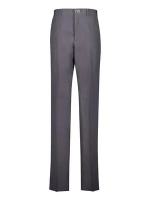 Givenchy Medium Slim-Fit Wool Tailored Pants Grey