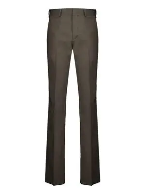 Fendi Cypress Wool Trousers Green