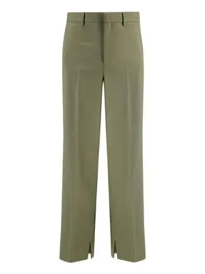 Gucci Wool Gabardine Trousers - Green