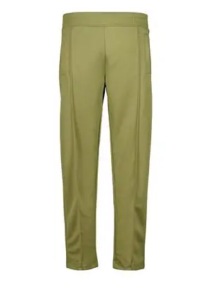 Palm Angels Army Track Pants With Back Curved Logo - Green