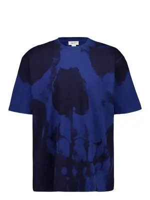 Alexander McQueen Black And Blue Engineered Skull T-Shirt Multicolour