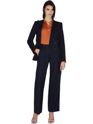 BLAZÉ MILANO First Class Wool-mohair Pants - Blue
