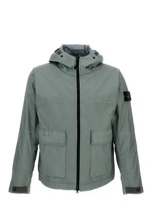 Stone Island Short Parka - Green