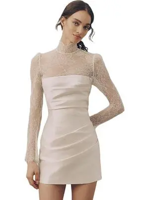 DE LA VALI Clement Mini Dress - Ivory