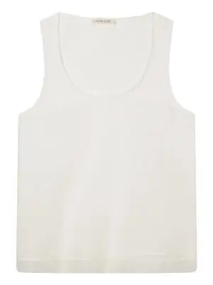 HEIRLOME Elaine Silk-organza Tank Top