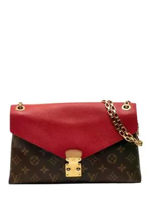 LOUIS VUITTON 2015 Monogram Pallas Chain Shoulder Bag - Brown