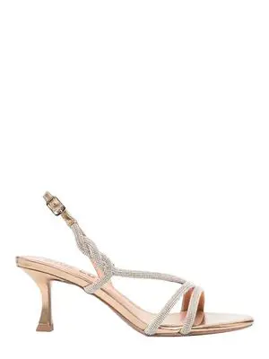 BIBI LOU Embellished Strap Sandals - Brown