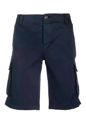 MC2 SAINT BARTH Stretch-cotton Cargo Shorts - Blue