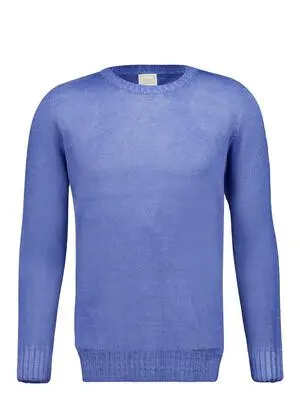 120% Lino Pacific Linen Knitwear - Blue