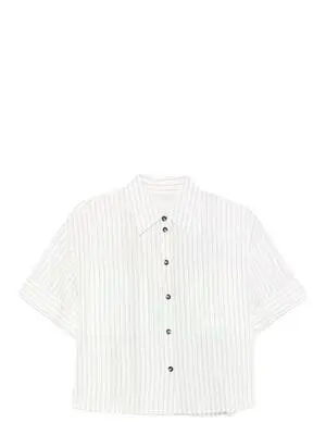 Liu Jo Striped Button Shirt - Neutrals
