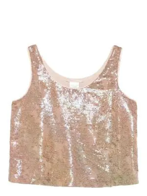 PENNYBLACK Embellished Sleeveless Top - Brown