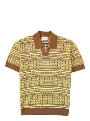 Drole De Monsieur V-neck Polo Shirt - Neutrals