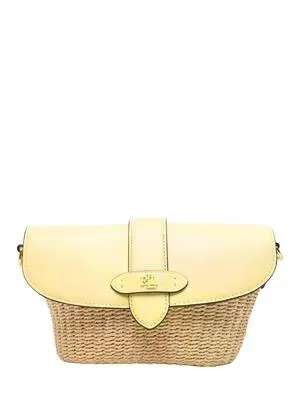 Ralph Lauren Lynden Woven Flap Tote Bag - Neutrals