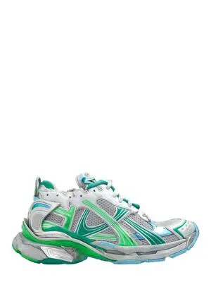 Balenciaga Runner Mesh-panelled Sneakers - Silver