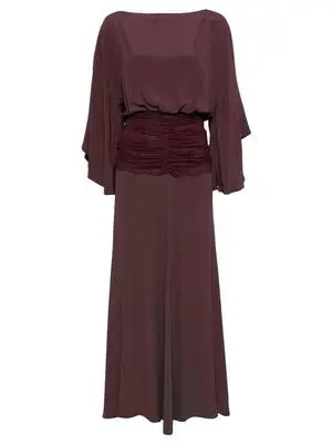 Pinko Gathe Maxi Dress - Red