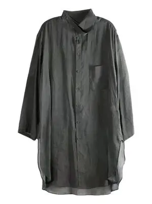 Yohji Yamamoto Front-pocket Shirt - Grey