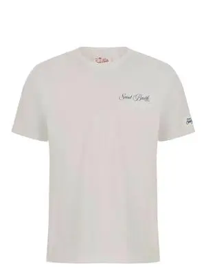 MC2 SAINT BARTH Short-sleeve Graphic-print T-shirt - White
