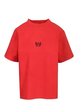Balenciaga Classic Laurel Short-Sleeved T-Shirt Red
