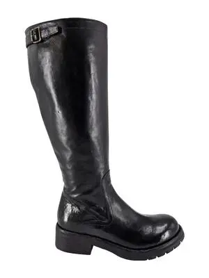 MADISON MAISON Tall Zip-up Boots - Black