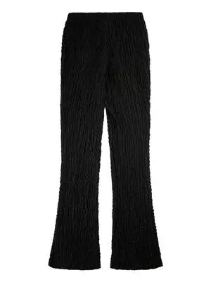 SONG FOR THE MUTE Semi-sheer Trousers - Black