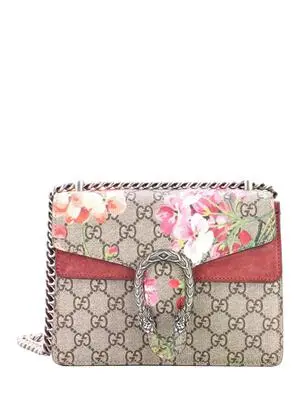Gucci Dionysus Blooms Print Mini Shoulder Bag - Brown