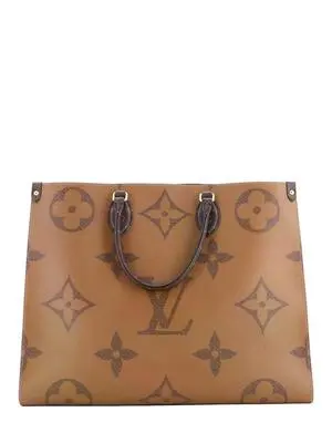 LOUIS VUITTON Onthego Reverse Monogram Giant Gm Tote Bag - Brown