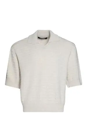 Jacquemus Le Polo Maille Chevron Light - Beige