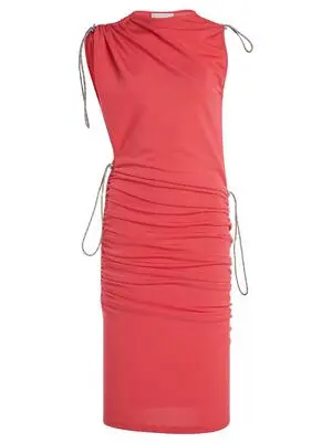 Coperni Adjustable Knit Dress - Red