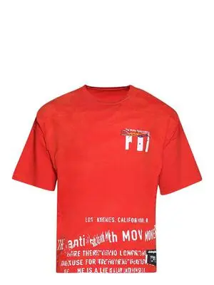 RIVINGTON ROI REBIS Moda Apocrypha Quad Tee - Red